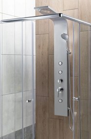 Aqualine, TUSA sprchový panel s baterií, 1400 mm, hliník, SL680