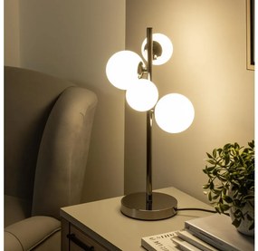 Brilagi - LED Stolní lampa MILLA 4xG9/3W/230V černý chrom/bílá