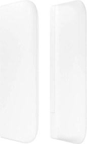 Čelo postele typu ušák bílá 93x16x78/88 cm umělá kůže 3118567
