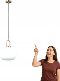 Závěsná lampa Fosse PND-408817-1-HBR-WH Italux