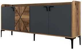 Designová komoda Mahdis 180 cm antracitová