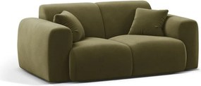 Khaki sametová pohovka 170 cm Molino – Micadoni