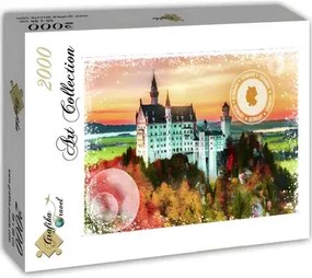GRAFIKA Puzzle Cesta kolem světa: Německo / 2000 dílků / 96 x 68 cm