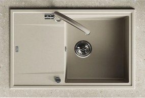 LAVEO Megalo - kuchyňský dřez 790x490x230 mm, Béžová, SBE_411T