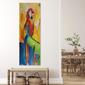 Gario Obraz na plátně Papoušek na banánovém listu Rozměry: 30 x 90 cm