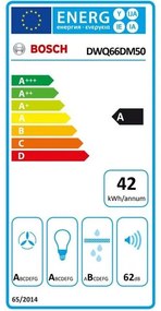 Bosch DWQ66DM50 Komínový odsavač par