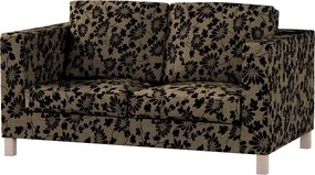 Potah na pohovku IKEA Karlanda 2-místná, krátký barva béžová látka pletený vzor, vzorované
