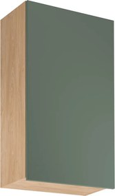 SORENTO pg | horní skříňka G60 policová | 60 cm | LEVÁ | puccini/zelená