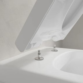 VILLEROY & BOCH Villeroy &amp; Boch ARCHITECTURA - WC mísa bezrámová, 530x370 mm, závěsný model, bílá Alpin CeramicPlus 5684R0R1