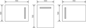 Nimco LED zrcadlo 500x700