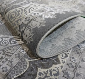 BE Koberec Allianz 6302 GREY - šedý obdélníkový Rozměr: 60x100 cm