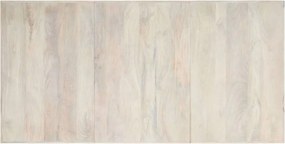 Jídelní stůl bílý 200 x 100 x 75 cm masivní mangovníkové dřevo 247428