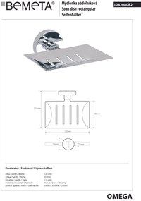 Bemeta Design OMEGA: Mýdlenka -