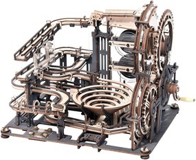 3d puzzle robotime rokr 3d dřevěné puzzle kuličková dráha: noční město 294 dílků