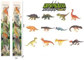Dinosaurus 6 ks plast 2 druhy v blistru 7x43 cm