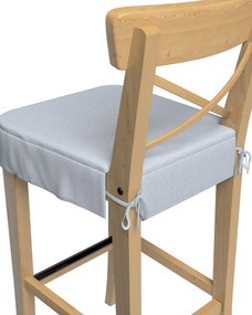 Sedák na židli IKEA Ingolf - barová barva modrá látka pletený vzor