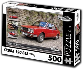 Puzzle retro-auta puzzle č. 11 škoda 120 gls (1978) 500 dílků