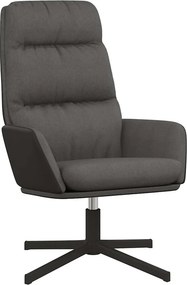 Relaxační křeslo tmavě šedé textil 341149