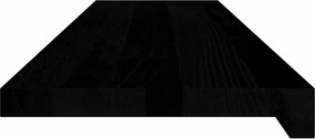 Nášlapy na schody 2 ks hnědo-černé 100x25x2 cm masivní dub 3283799
