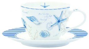 Easy Life Art de la table Mistral Porcelánový šálek s podšálkem 110 ml