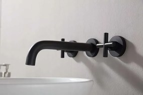 Rea Exit - Podomítková umyvadlová baterie, černá, REA-B8000