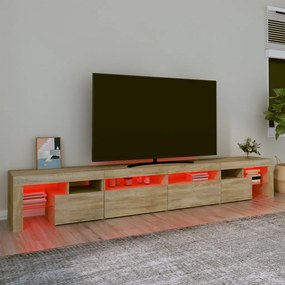 TV skříňka s LED osvětlením dub sonoma 260x36,5x40 cm 3152820