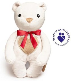 Whisbear Šustící hračka medvídek s mašlí bílá