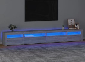 vidaXL TV skříňka s LED osvětlením 270 x 35 x 40 cm [3152749] Barva: Betonová šedá
