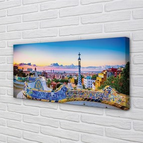 Obrazy na plátně Španělsko Panorama města 140x70 cm