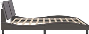 Rám postele bez matrace Zadar šedý 200x200 cm umělá kůže 3208208