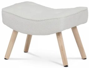 Podnožka bílá bouclé nohy masiv AK-309P WT2
