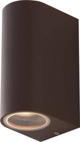 FAN I-ONE-AP2 BRO Venkovní nástěnné svítidlo ONE, korten, 2 x GU10, IP54, 13 x 9,3 x 6,7 cm - FANEUROPE