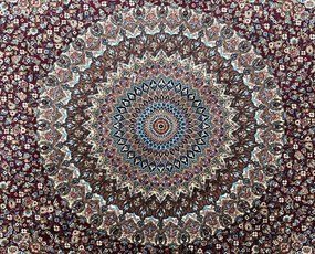 BE Koberec Anatolia Silk 32510 RED - červený obdélníkový Rozměr: 80x150 cm