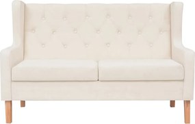 Sedací souprava 2 kusy textil krémově bílá 274930