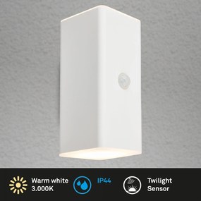 BRI 3788016 Kuni LED venkovní nástěnné svítidlo, pohybové čidlo, soumrakový senzor, nabíjecí - BRILONER
