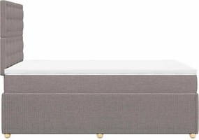 Box spring postel s matrací taupe 120x200 cm textil 3292041