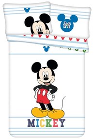 Bavlněné dětské povlečení do postýlky 100x135 cm Mickey – Jerry Fabrics