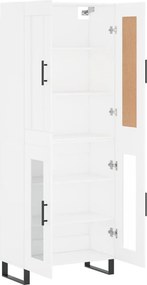 Skříň highboard bílá 69,5 x 34 x 180 cm kompozitní dřevo 3199641