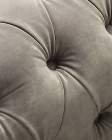 Křeslo Chesterfield Classic Velvet Dark Grey 118x96x77cm