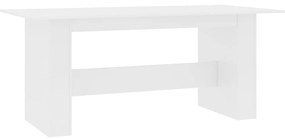 Jídelní stůl Tinnie - bílý - dřevotříska | 180x90x76 cm