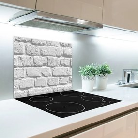 Skleněné deska do kuchyně Cihlová zeď 60x52 cm