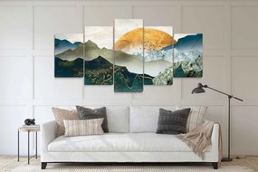Malvis Obraz Východ slunce nad horami Velikost: 100x50 cm
