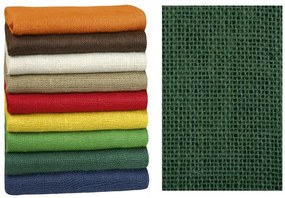 Bellatex Dekorační jutová plachetka 1,3m x 3m tmavá zelená