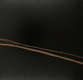 Kulatý jídelní stůl Malta 90 cm černý