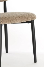 Taupe čalouněná jídelní židle Eniola – Light &amp; Living