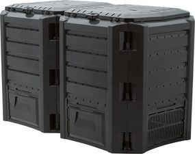 Prosperplast Dvojitý kompostér »Module Compogreen«, 800 L, s odebírací klapkou.