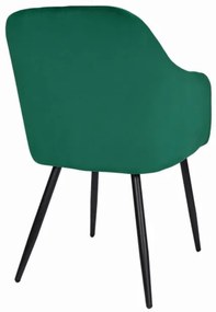 Sametová židle Moscow zelená
