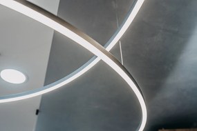 Ideal Lux LED Závěsné svítidlo Oracle slim round 3000k, Ø 150 Barva: Černá, Stmívání, řízení: on-off