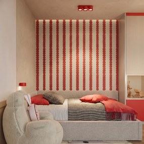 Sollux Lighting Stropní svítidlo MODO 3 červené GX53