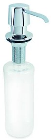 Bemeta Design Integrovaný dávkovač mýdla/saponátu, 300 ml, nerez/plast, lesk -